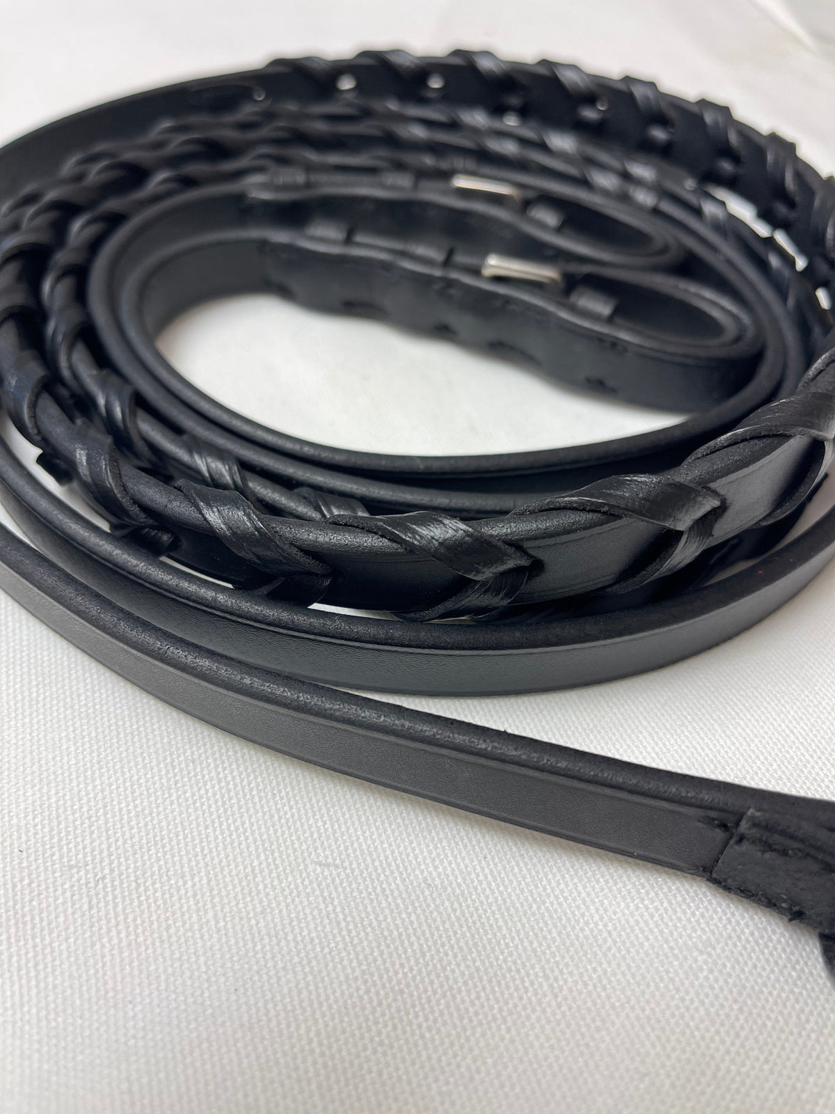 Extra Long Laced Reins w/Buckles — Warmblood Tack Store